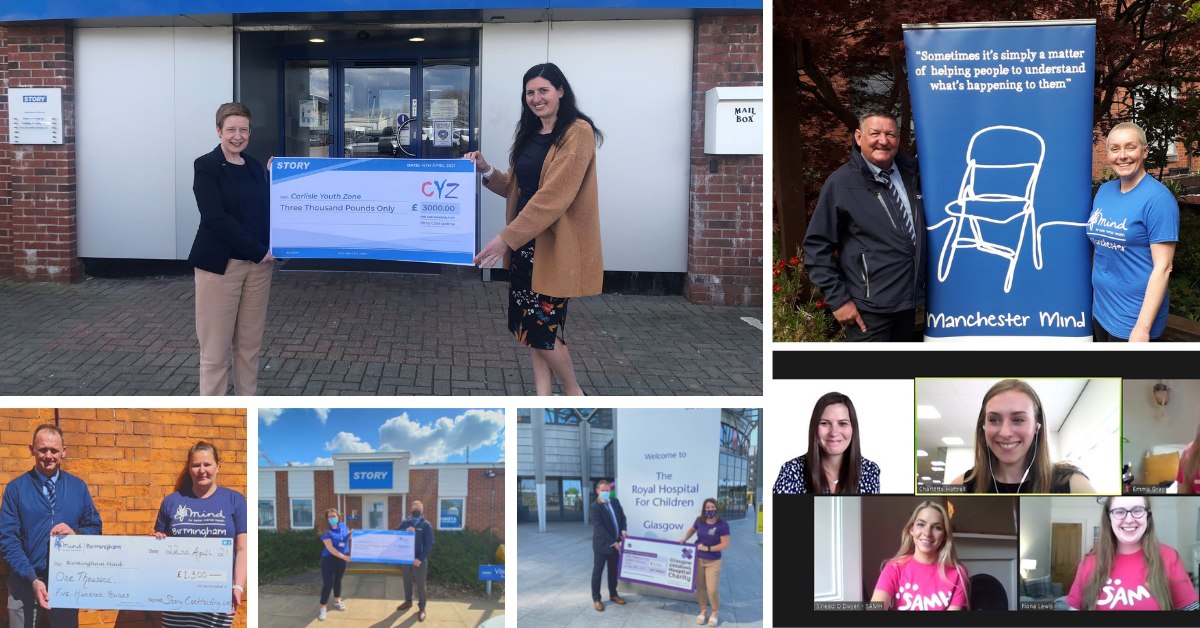 Story Contracting donate £27k to charities across the UK - Story ...